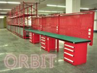 China Heavy Duty Industrial Workbench 1500-2100mm with 500-2000kg Load Capacity and 4 Drawer Storage System for sale