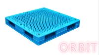 China 4-Way Entry Heavy Duty Plastic Pallets 1000x1000mm to 1500x1500mm with 6-Ton Static Load and 1.5-Ton Dynamic Capacity for sale