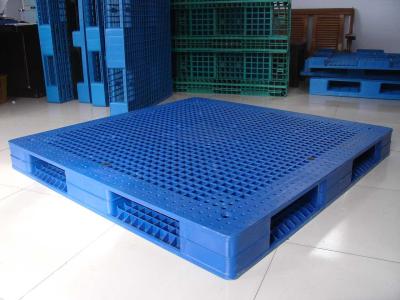 China Single Side Export Plastic Pallets with Steel Tubes 1000×1000×150mm | 6T Static Load & 1.5T Dynamic Capacity for sale