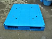 China Single Side Export Plastic Pallets with Steel Tubes 1000×1000×150mm | 6T Static Load & 1.5T Dynamic Capacity for sale