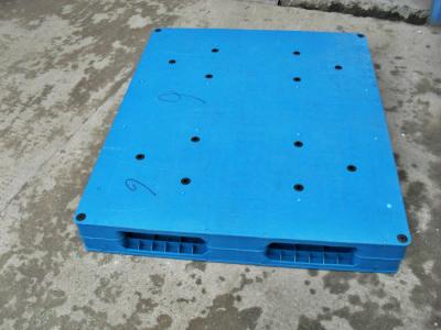 China Welded Solid Face Plastic Euro Pallets 1000×1000×150mm with 6T Static Load for Food Storage for sale