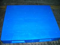 China Welded Solid Face Plastic Euro Pallets 1000×1000×150mm with 6T Static Load for Food Storage for sale