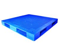 China Rackable Blue Plastic Shipping Pallets for Storage & Distribution - 1200x800mm Standard Size, 1500kg Load Capacity for sale