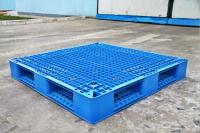 China Economical Nestable Plastic Pallets 1000×1000×150mm with 6T Static Load for Warehouse Storage for sale