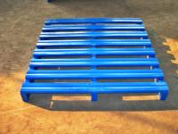 China Steel Pallet 15-30kg with 8T Static Load Capacity - Repairable Recyclable Metal Pallets in Blue/Orange for sale