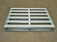 China Double Faced Galvanized Metal Steel Pallets 1000×1000×170mm with 8T Static Load Capacity for Industrial Packaging for sale