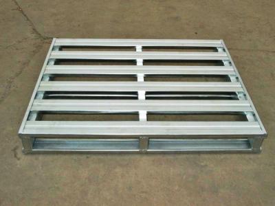 China Double Faced Galvanized Metal Steel Pallets 1000×1000×170mm with 8T Static Load Capacity for Industrial Packaging for sale