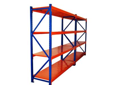 China Long Span Industrial Storage Shelves with 1000KG Capacity per Level and Powder Coat Finish - Multiple Sizes Available for sale