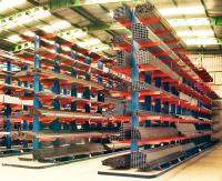 China Steel Cantilever Racking System with 300-700KG Arm Capacity, Custom Sizes W1200mm×D600-3000mm×H2500-4800mm for sale