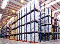 China Double Entry Powder Coating Drive In Pallet Rack - 5000mm Height, 2000KG Capacity for Raw Materials Storage for sale