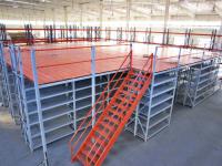 China Blue Orange Economical Rack Supported Mezzanine Steel Shelving Systems with 300-1500KG Capacity and 800-2000mm Width Options for sale