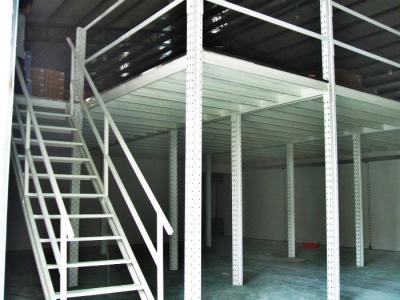 China Structural Steel Raised Storage Mezzanine Floor - 1-3 Levels, 300-1000KG Load Capacity, Custom Sizes for sale