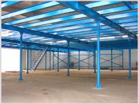 China Steel Structure Mezzanine Flooring Systems - 500KG Load Capacity, 1-3 Levels, Custom Sizes for Warehouse & Office Storage for sale