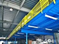 China Heavy Duty Powder Coated Industrial Mezzanine Flooring with 500KG Load Capacity and 3700mm Total Height Options for sale