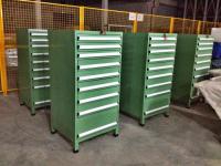 China Industrial Tool Chest Cabinet with 3-15 Drawers, 50-200KG Capacity, Green Finish for Professional Workshops for sale