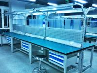 China Industrial Drawer Workbenches 1500-2100mm with 4 Drawers, 500-1500kg Load Capacity, Blue/Green Options for sale