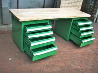 China Powder Coating Stainless Steel Industrial Workbenches with 4 Drawers - 1500-2100mm Width, 500-1500kg Load Capacity for sale