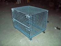 China Welded Steel Wire Mesh Pallet Cage with 800-2000KG Load Capacity and 5.0-6.4mm Wire Diameter Options for sale