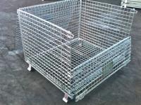 China Welded Steel Wire Mesh Pallet Cage with 800-2000KG Load Capacity and 5.0-6.4mm Wire Diameter Options for sale