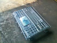 China Heavy Duty Galvanized Foldable Wire Mesh Pallet Cage - 800-1550mm Sizes, 500-2500kg Capacity for sale