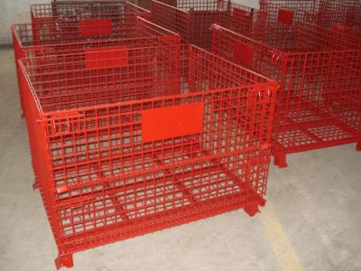 China High Strength Industrial Metal Pallet Cages - 800-1550mm Sizes, 500-2500kg Load Capacity, Galvanized Steel Construction for sale