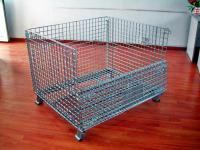China Powder Coated Wire Mesh Pallet Cage 800-1550mm Sizes with 500-2500kg Load Capacity for Logistics for sale
