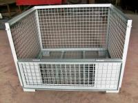China Powder Coated Wire Mesh Pallet Cage 800-1550mm Sizes with 500-2500kg Load Capacity for Logistics for sale