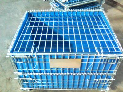 China Wire Mesh Pallet Cage with PP Board Protection Cover - 800-2000KG Load Capacity, 5.0-6.4mm Wire Diameter for sale