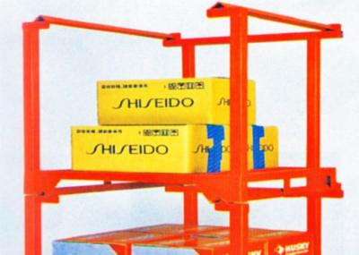China Foldable Steel Stacking Storage Racks 1000-2000KG Capacity with Powder Coat Finish for sale