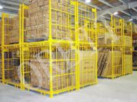 China Foldable Steel Stacking Storage Racks 1000-2000KG Capacity with Powder Coat Finish for sale