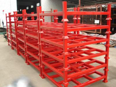 China Custom Adjustable Stacking Shipping Rack with Steel Plate - 1000-2000KG Capacity, Up to 5 High Stacking for sale