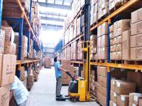 China 6-Level Cold Rolling Steel Selective Pallet Racking - 5000mm Height, 4000KG Capacity - Blue/Orange for sale