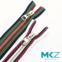 China 5# 8#  Metal Zipper Stripe Zipper for Sport Jacket Metal Zipper for sale
