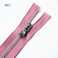 China 8# Solid Color Metal Zipper Open-end Zipper for Jacket and jeans Metal Zipper for sale