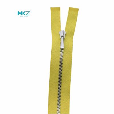 China 3# Metal Zipper Long Chain Zipper white copper zipper for sale