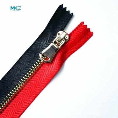 China 5# Contrast Color  Personality Zipper for jacket Metal Zipper for sale