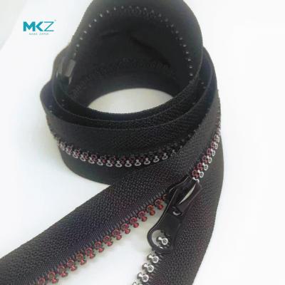 China Teeth Run Smoothly Jeans Clashing Resin Zipper Fashionable Slider for sale