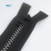 China Bones Teeth Clothing Open End #8 Black Plastic Zipper for sale