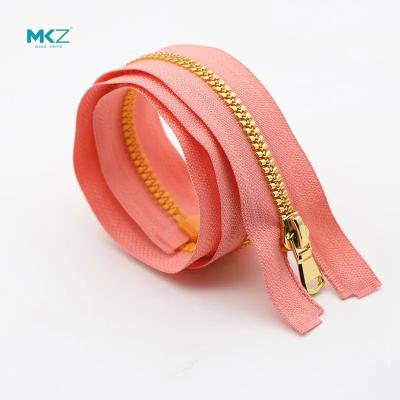 China Plastic Open End Pink #5 #7 #8 #10 Dress Resin Zipper for sale