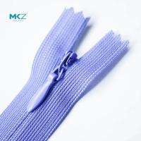 China Bags Purple #3 Close End Nylon Invisible Zipper Teeth Run Smoothly for sale