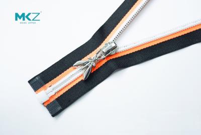 China Sweat Suit Nylon Orange Striped #5 Long Chain Zipper for sale