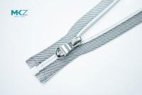 China Black Stripe White Teeth #7 #10 Nylon Coil Zipper for sale