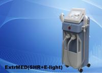 China Vertical  Multi-Functional 2 Handles SHR +E light Beauty Machine 15 x 50mm spot size for sale
