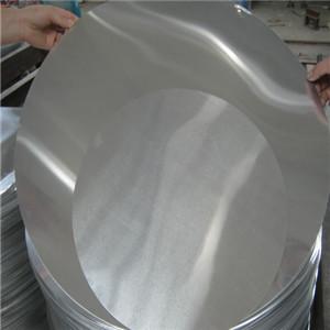 China Heat Resistant Embossed Aluminum Wafers 1050 O Temper Aluminum Round Plate for sale