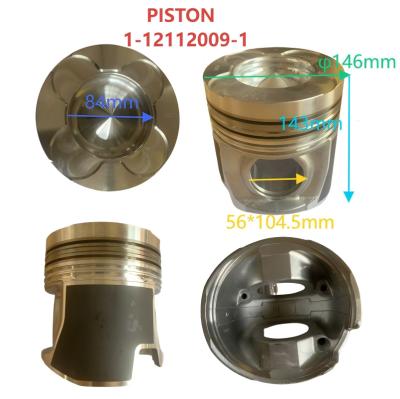 China 1-12112009-1 High Silicon Aluminum Alloy Engine Piston For Heavy Duty Truck for sale