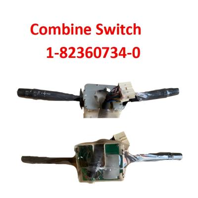 China 1-82360734-0 Combine Switch Turn Signal Control Raven Black / Matte Black For Isuzu Truck Parts for sale