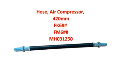 China SPEC MH031250 AIR HOSE MITSUBISHI FUSO COMPRESSOR FEED L= 420MM HOSE for sale