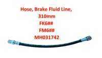 China MH031742 BRAKE FLEX AIR HOSE AIR GOVERNOR VALVE L = 300MM FM657 FK618 for sale