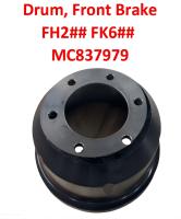 China MC837979 Park Brake Drum Emergency Brake Drum For MITSUBISHI FUSO for sale