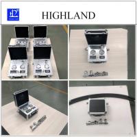 China Highland MYHT-1-5 Hydraulic Flow Meter 500 L/min 420 Bar with Dual Pressure Gauges for sale